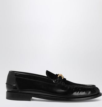 Versace Black leather Medusa 95 loafers