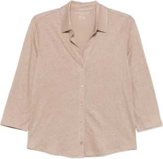 Majestic Filatures Femme, Blouses et Chemises, Beige, Taille: 42 FR Chemises