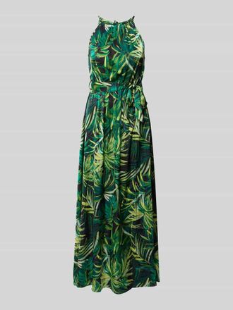 Apricot Maxikleid mit Bindeg&uuml;rtel