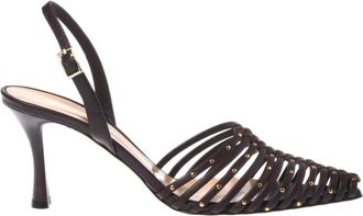Baldinini Femme, Chaussures, Brun, Taille: 38 EU Escarpin clout&eacute; en cuir