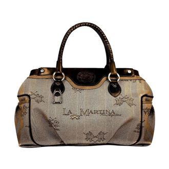 La Martina Handtasche mit Schloss Villa Real - - Bags - Damen - Beige - ONE SIZE