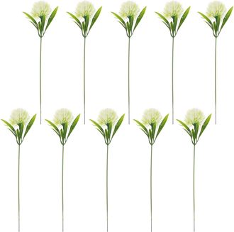 NUOBESTY 10st&uuml;cke K&uuml;nstliche L&ouml;wenzahnbl&uuml;ten Naturgetreue K&uuml;nstliche L&ouml;wenzahn-Dekorationen Foto-Requisite F&uuml;r Hochzeiten Feiern Zu Hause Bankette Partys