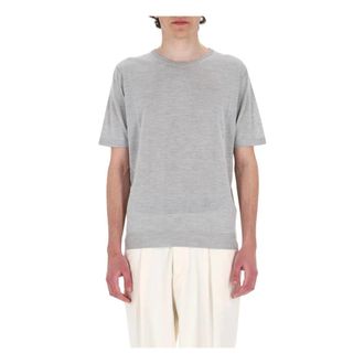 Roberto Collina T-Shirt aus reiner Seide - - Tops - Herren - Grau - M