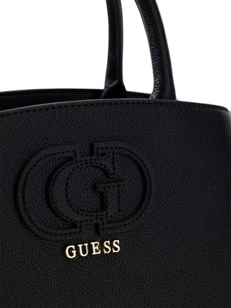 Guess Womens Satchel Bag Black Polyurethane - Satchel-Bags