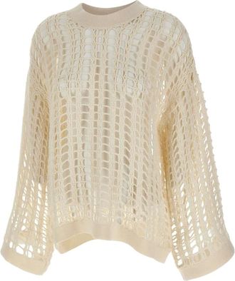 A. Roege Hove Femme, Pulls, Blanc, Taille: 36 FR Spider Knit Sweater