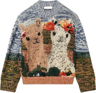 Stella McCartney Pull &agrave; motif alpaga