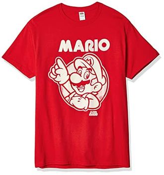 Nintendo Homme T-Shirt - Rouge - Taille 3XL
