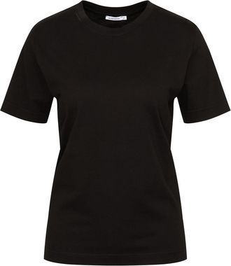 Seidensticker Damen T-Shirt - Fashion - Regular Fit - tailliert - Rundhalsausschnitt - B&uuml;gelleicht - Kurzarm,Schwarz,XS