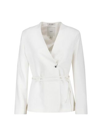 Calvin Klein Single-Breasted Tied Blazer