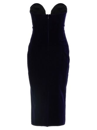 Tom Ford Womens Blue Viscose Midi Dress