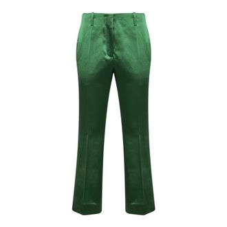 Dries Van Noten Weite Hosen - - Trousers - Damen - Gr&uuml;n - XS