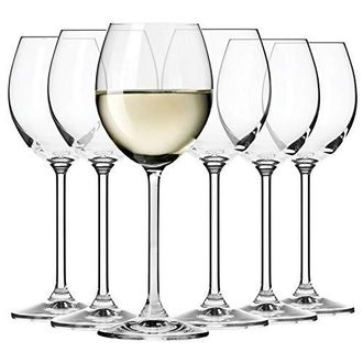 Krosno Petite Verre &agrave; Vin Blanc | Lot de 6 | 250 ML | Collection Venezia | Parfait la Maison, Les Restaurants, Les F&ecirc;tes | Lavable au Lave-vaisselle