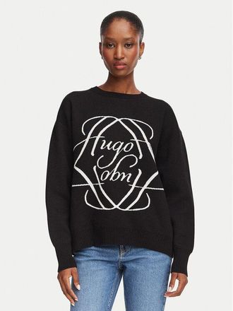 HUGO BOSS Pullover Siennale 50562692 Schwarz Oversize