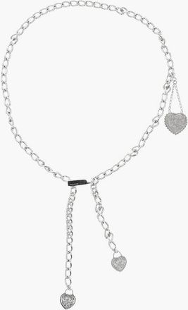 Dsquared2 Chain Belt with Heart-Shaped Pendant size One Size