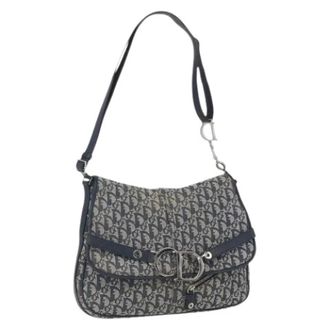 Dior Pre-owned Trotter Canvas Schultertasche - - Pre-owned - Damen - Blau - ONE SIZE