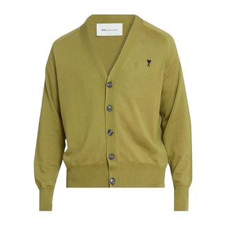 Ami Cardigan Fin AMD - - Knitwear - Herren - Gr&uuml;n - XS