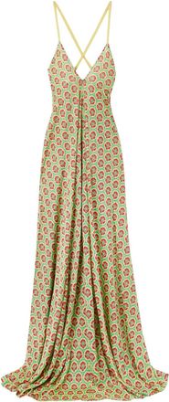 Etro Printed Woven Maxi Dress Size L