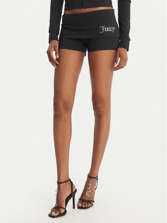 Juicy Couture Sportshorts Roll Down JCWHS126307 Schwarz Slim Fit