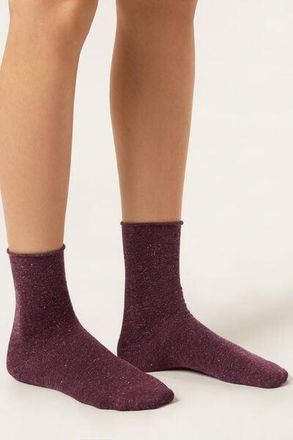 Calzedonia Komfort-socken Mit Kaschmir Bordeaux