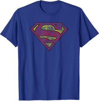 DC Comics Superman Tattered Shield T Shirt T-Shirt