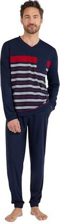 Damart Pyjama Thermolactyl en Maille Jersey Homme Bleu Taille XXL