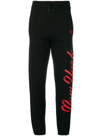 Marcelo Burlon pantalon de jogging New York - Noir