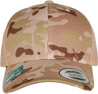 Flexfit Casquette Unisexe rétro Trucker Multicam - Design Camouflage, Multicam arid/Tan, Taille Unique