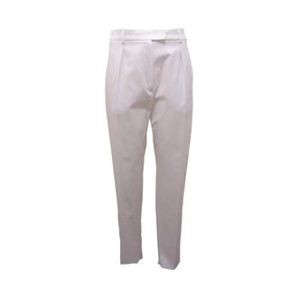 Max Mara Calante Hose - - Trousers - Damen - Wei&szlig; - L