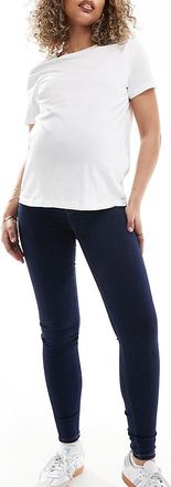 Only ONLY Maternity - Rain - Umstands-Jeggings in Dunkelblau