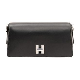 Hogan Rechteckige Umh&auml;ngetasche mit &Uuml;berschlag - - Bags - Damen - Schwarzk - ONE SIZE