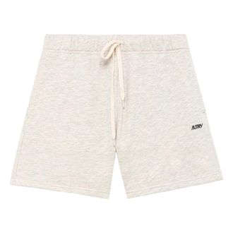 Autry Homme, Shorts, Gris, Taille: M Shorts en molleton avec logo brod&eacute;