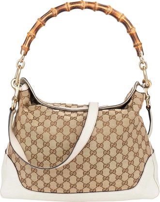 Gucci Crossbody Bags - Gucci GG Monogram Bamboo Handbag - Gr. unisize - in Bunt - f&uuml;r Damen