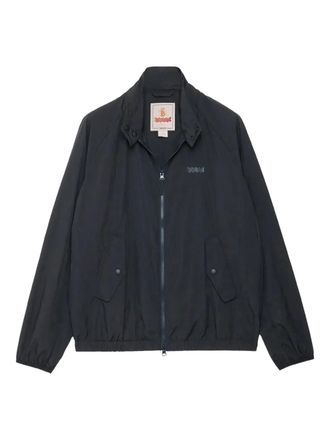 Baracuta veste &agrave; logo imprim&eacute; - Bleu