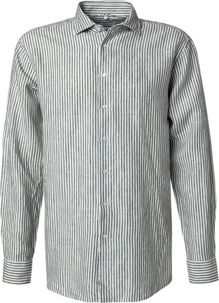 Seidensticker Seidensticker Herren Hemd grün gestreift