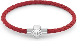 Philipp Plein Armb&auml;nder - Armband Plein Tag - Gr. L - in Rot - f&uuml;r Damen