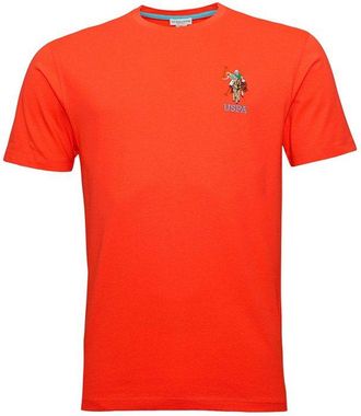 U.S.Polo Association T-Shirt T-Shirt Kurzarmshirt bunter Poloreiter (1-tlg., 1)
