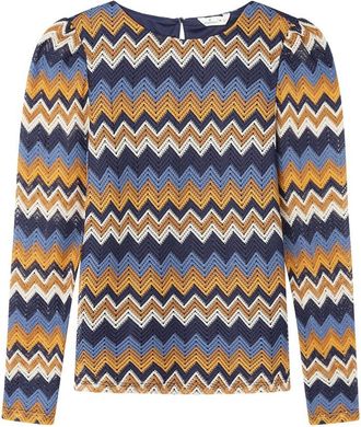 Springfield Damen 4.Gym.m. Camiseta Estructura Missoni Unterhemd, Marineblau, Medium