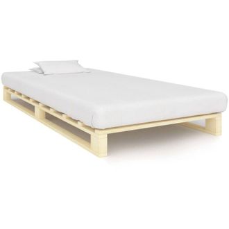 vidaXL Palettenbett Massivholz Kiefer 100&times;200 cm Vidaxl