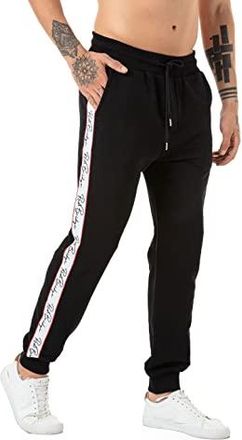Red Bridge Pantalon de survêtement Sweatpants avec Rayures latérales Noir GR.XL