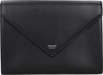Ferragamo Pochette LHomme &agrave; la peau noire