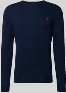 Polo Ralph Lauren Strickpullover mit gerippten Abschl&uuml;ssen