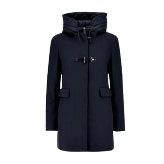 Fay Manteau &agrave; brandebourg - Femme - Manteaux - Bleu - Taille: 36 FR