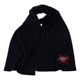 Dolce & Gabbana unisex, Accessoires, Bleu, Taille: ONE Size DGLovesLondon Wrap Shawl Wool Scarf