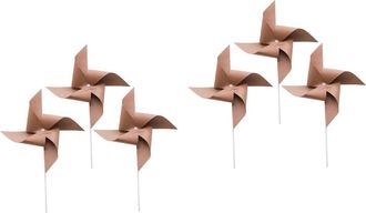 IFUNDOM 6 Stk Retro-windrad Fotografie Papierwindmühle Kleine Windmühle Frühlingsblumen-windmühle Windmühle Windräder Tragbare Windmühle Stifträder Vintage-pa