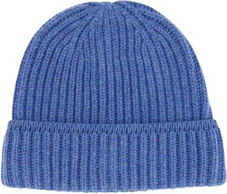 PIACENZA 1733 Piacenza 1733, unisex, Accessoires, Bleu, Taille: M Ribbed Cashmere Beanie