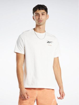 Reebok T-Shirt Reebok Basketball Court Top T-Shirt HN5804 Weiß Relaxed Fit
