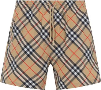 Burberry Homme, Maillots de bain, Beige, Taille: XL Check Swim Shorts