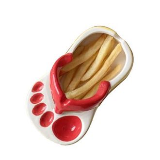CHICIRIS ZJchao Porte-frites, Tongs Mignonnes en C&eacute;ramique en Forme dAccessoires de Charcuterie, Assiette &agrave; Collation, Planches de Charcuterie, Accessoires pou