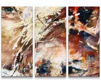 Paul Sinus Art Leinwandbilder | Bilder Leinwand 130x90cm Augen - abstrakt