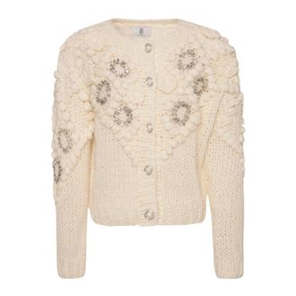 Fracomina Cardigan - Femme - Pulls - Blanc - Taille: 36 FR